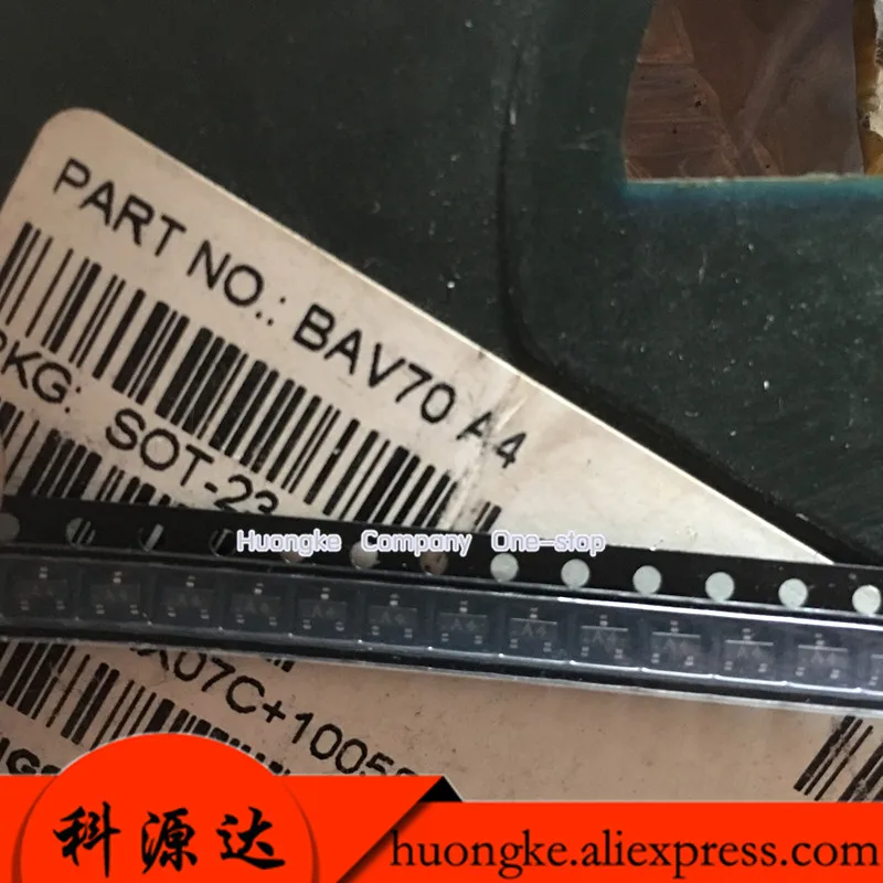 100 개/몫 BAV70 BAV70A4 실크 스크린 A4 A4T SOT 23 패치 전원 Triode|교체부품&액세사리| - AliExpress