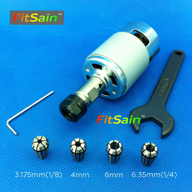 FitSain ER11 Collet chuck CNC Spindle Collet set from 1/8~1/4 for CNC ...