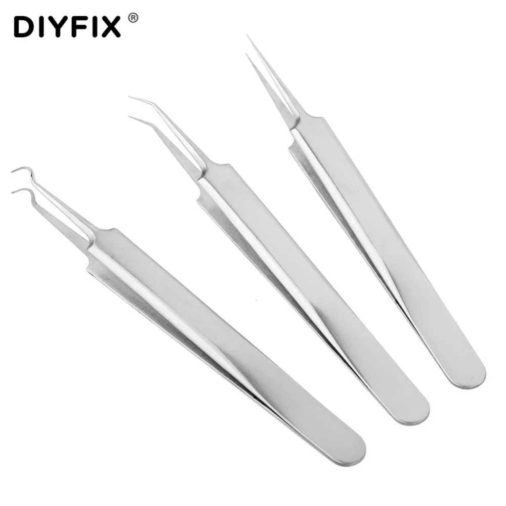 DIYFIX-Akne-Nadel-Pinzette-Schwarz-Kopf-Pickel-Entfernung-Wies-Biegen ...