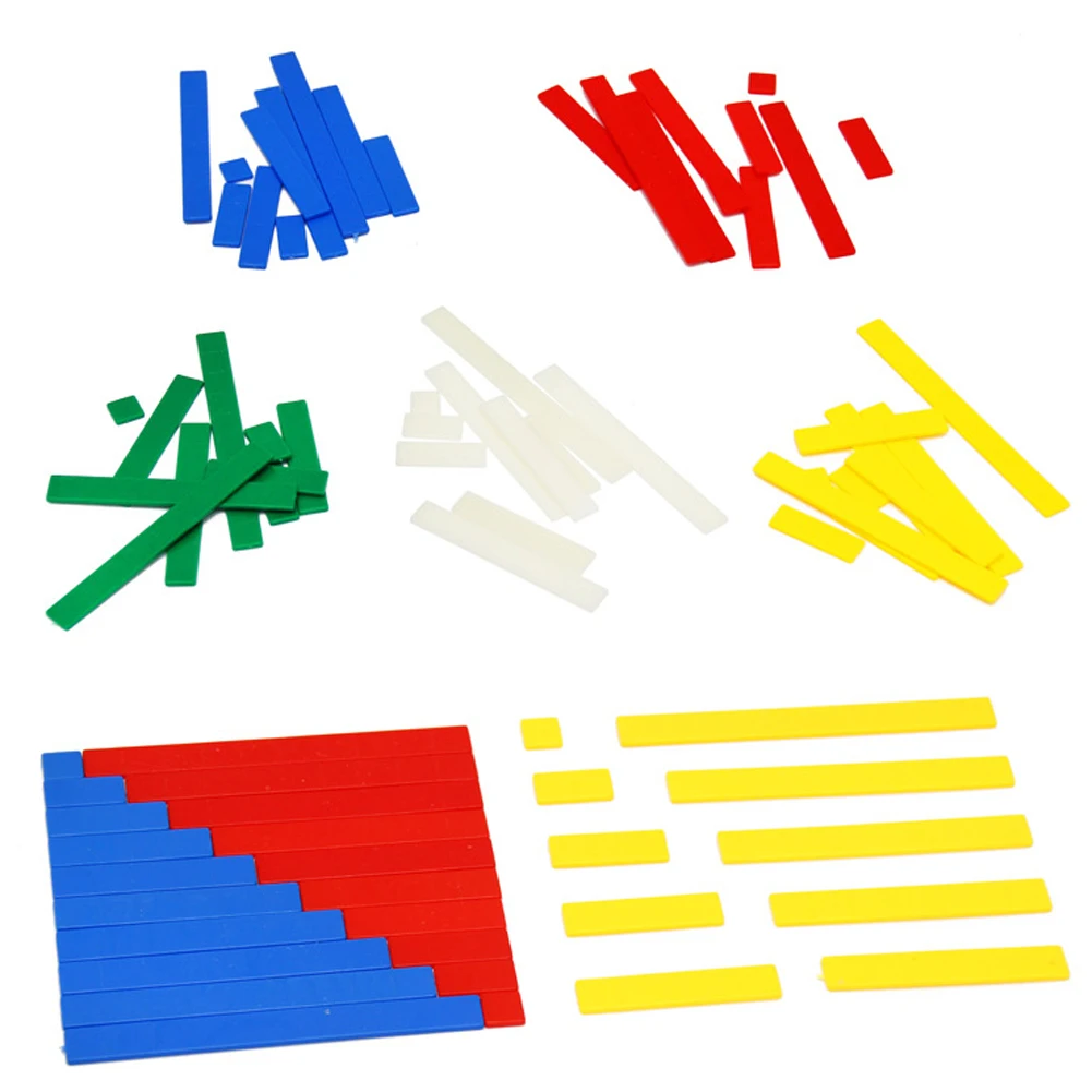 Colored Math Puzzle Baby Children Plastic Arithmetic Rulers Toy Kids ...