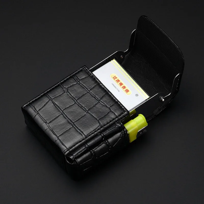 COSY MOMENT PU Leather Cigarette Case Tobacco Smoke Holder Business ...