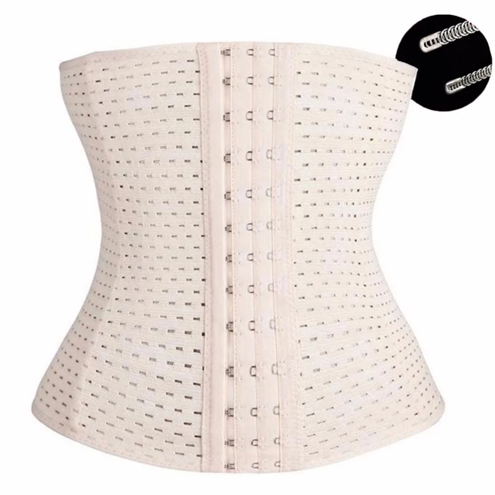 Women Waist Trainer Steel Bones Corset Slim Waist Tummy Body Shaper