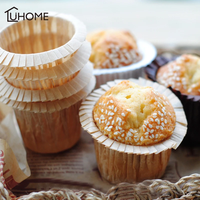 30 peças 45x50mm flange redonda forro de cupcake recipientes de papel ...