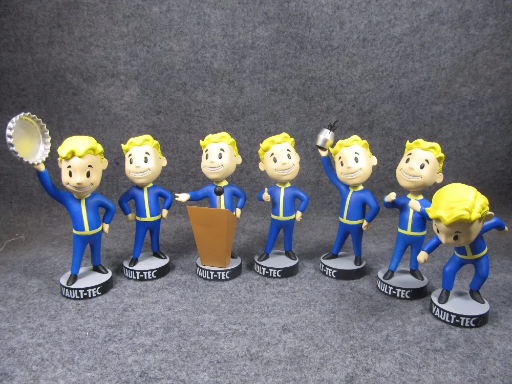 13cm 7pcs/lot Vault Boy Vault Figure Pvc Action Figure Games Character ...
