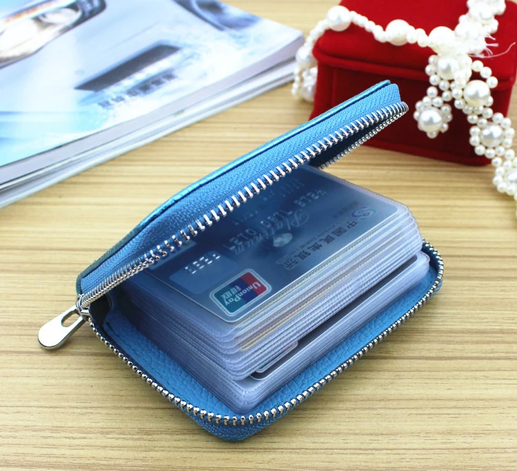 Cardholder +Korea MEN S Or woman fashion GENUINE LEAHTER credit name ...