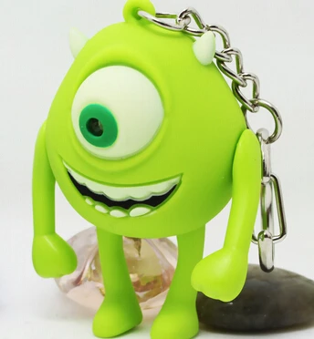 Monstros Mike Wazowski LED Keychain som chaveiro verde grandes olhos ...