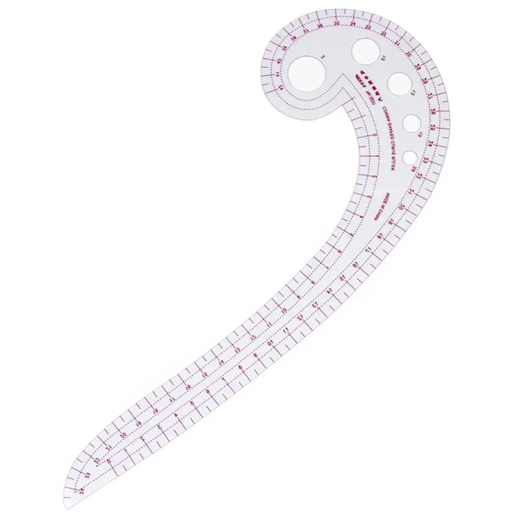 Comma Shaped Curve Ruler Plastic Transparent Rulers Drawing Template ...