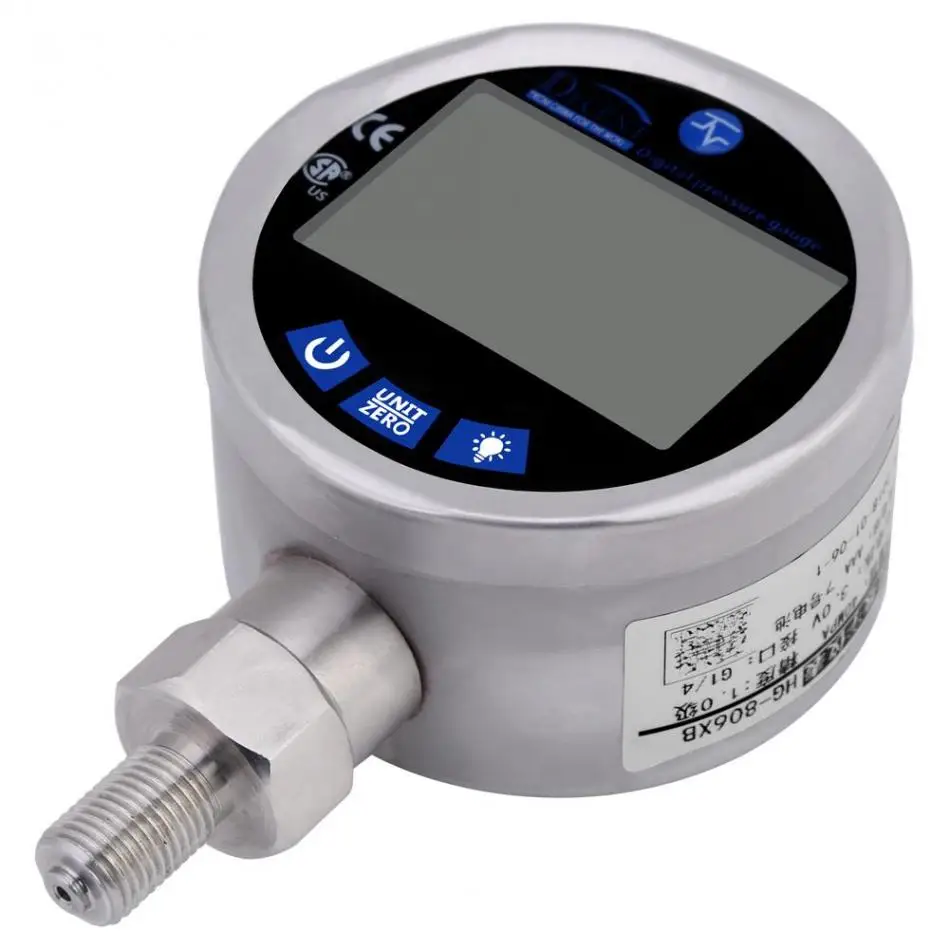 0-40Mpa Digital Pressure Gauge Hydraulic Pressure Tester Meter ...