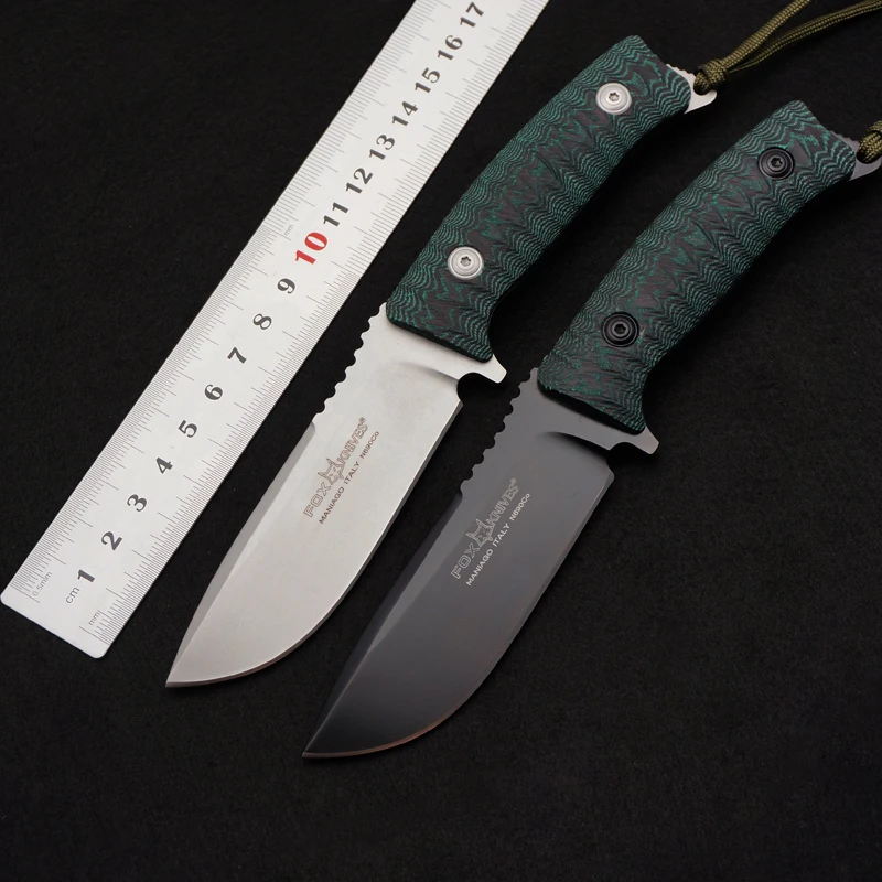 Fox Fixed Blade Knives,D2 Blade Micata Handle Fox FX 131 Tactical Knife ...