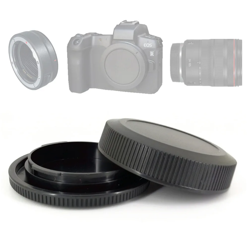 Rear Lens Dust Cap Rf + Front Camera Body Cover For Canon Eos R Rp R3 ...