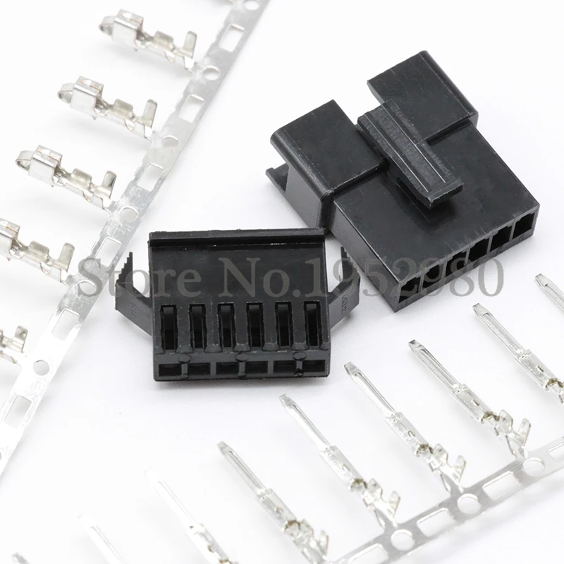 100Set-6-Pin-JST-Connector-2-54mm-Aeromodelling-Electric-Toy-SM ...