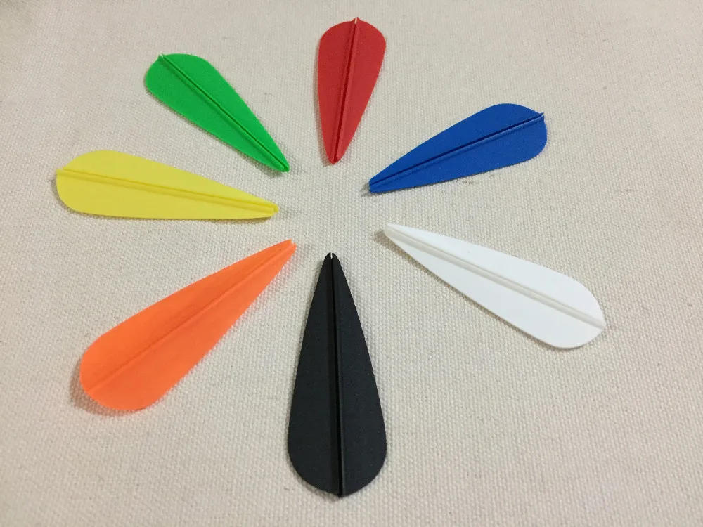 Free Shipping 350pcs 2.5inch Plastic vane Arrow Vane Fletching for DIY ...