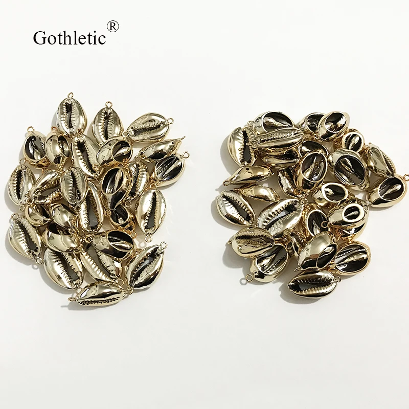 Gothletic-8pcs-lot-Gold-Color-Natural-Puka-Cowrie-Shells-with-Rings-DIY ...