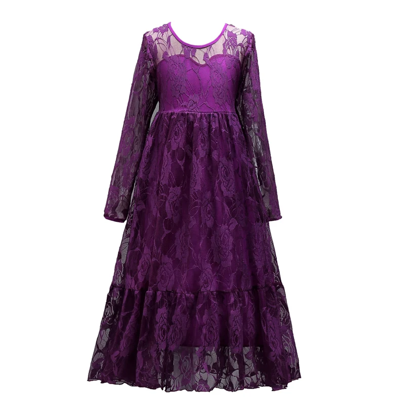 Pageant Dresses For Girls 10 Years embroidery Prom lace Dress Children ...