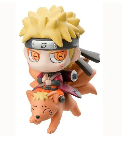 Anime Naruto Ninja Uzumaki Naruto Kurama Model kyuubi 4cm PVC Action ...