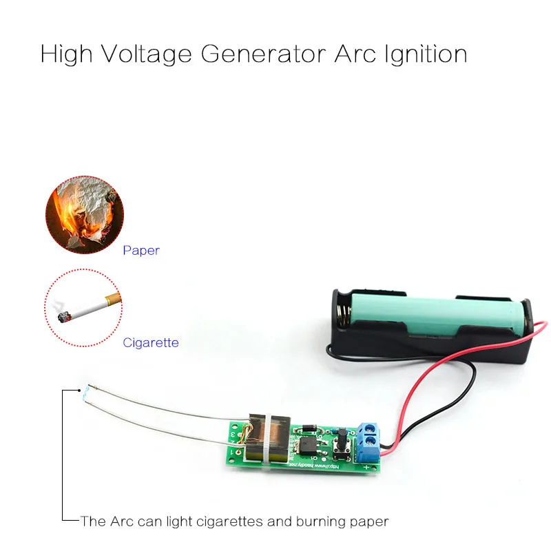 CIRMECH High Voltage Generator Arc Ignition DIY Kit Arc Cigarette ...