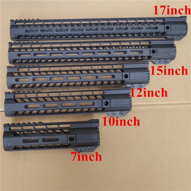 OMG outdoor AR 15 Slim Free Float mlok handguard 7 10 12 15 17 inch Handguard Picatinny Rail ...