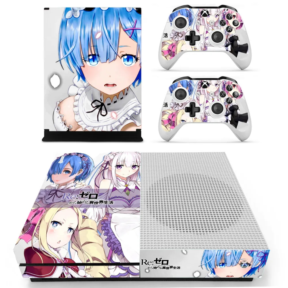 Re Zero Skin Sticker for Microsoft Xbox One S Console and Controllers ...
