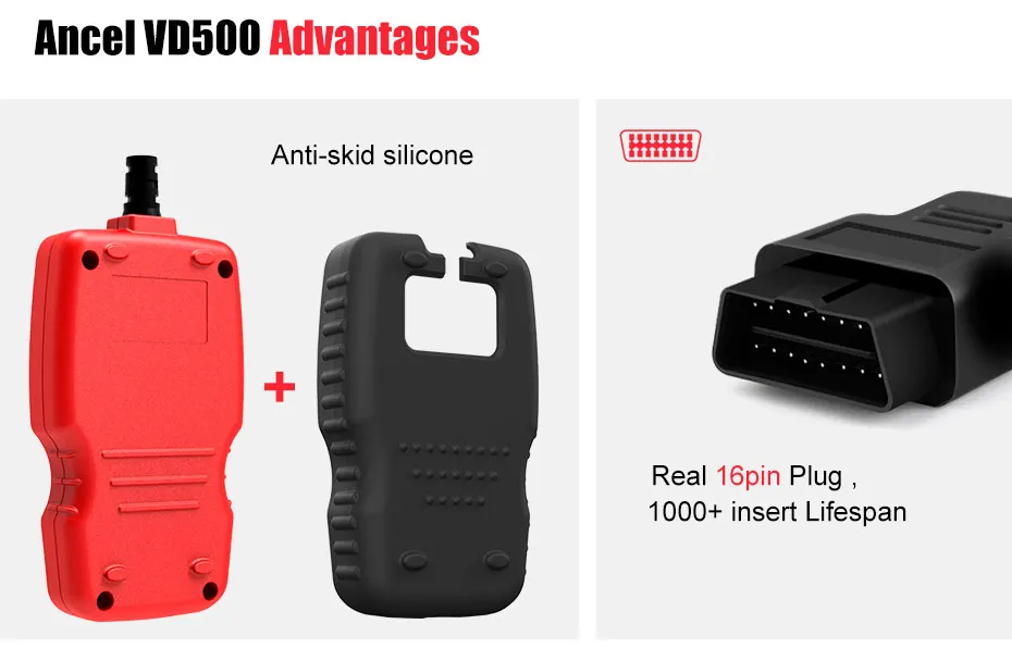 OBD2 Car Scanner VD500 EPB Oil TPS SRS ABS SAS Gearbox ESP TPA Check ...