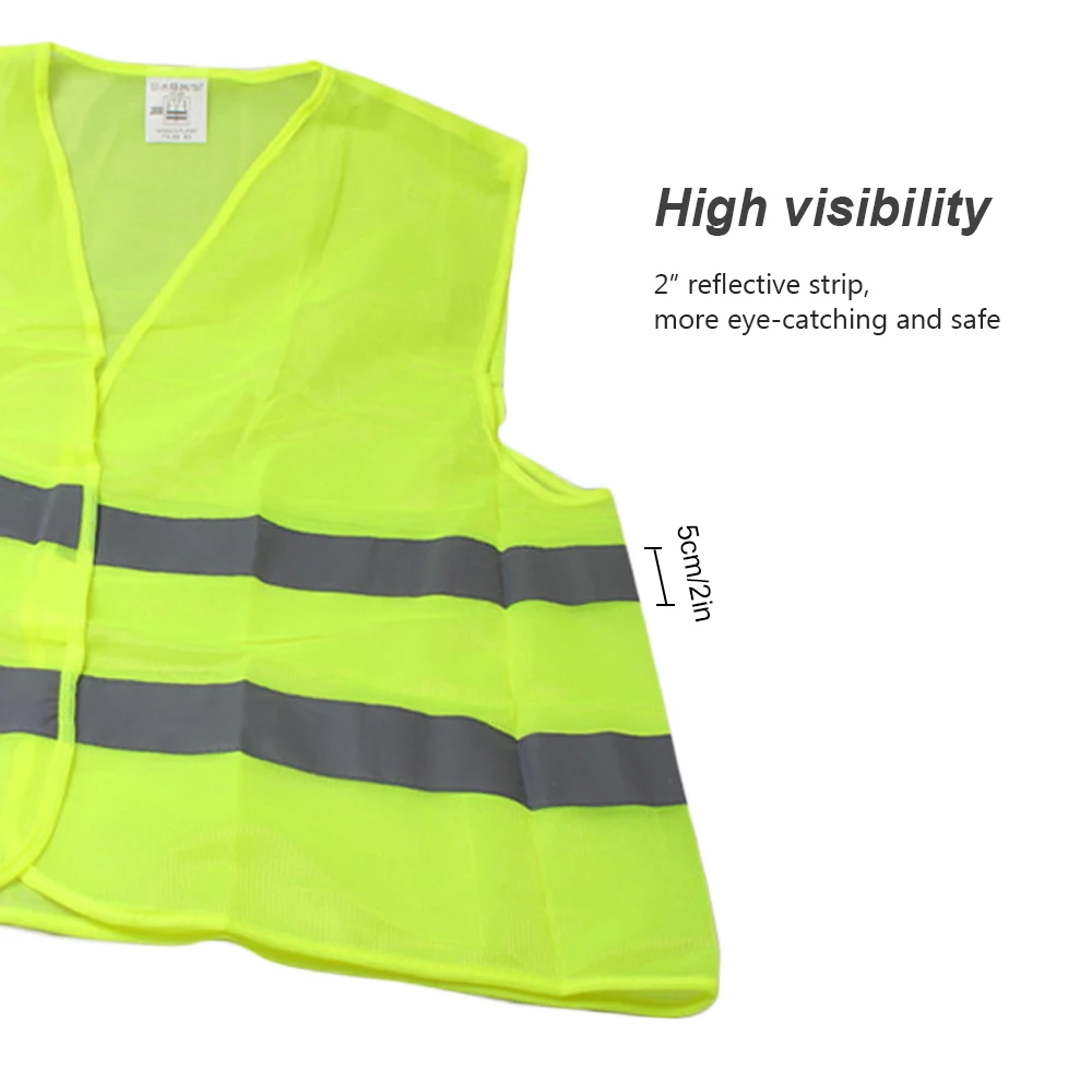 360 Degree Car Emergency Sign Reflective Vest Auto Safety Clothing High ...