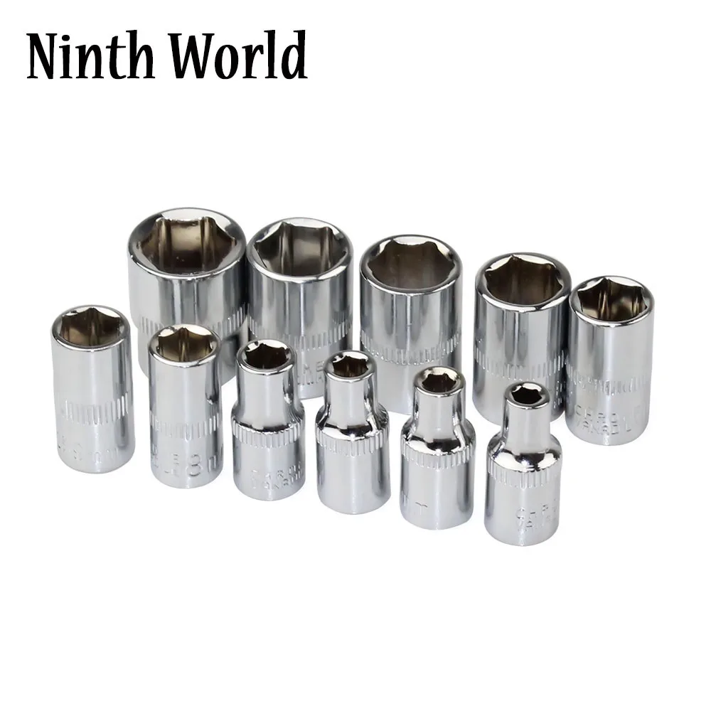 1pcs Standard Socket For Wrench 1 4 Drive 4 16 Mm Metric MM Chrome