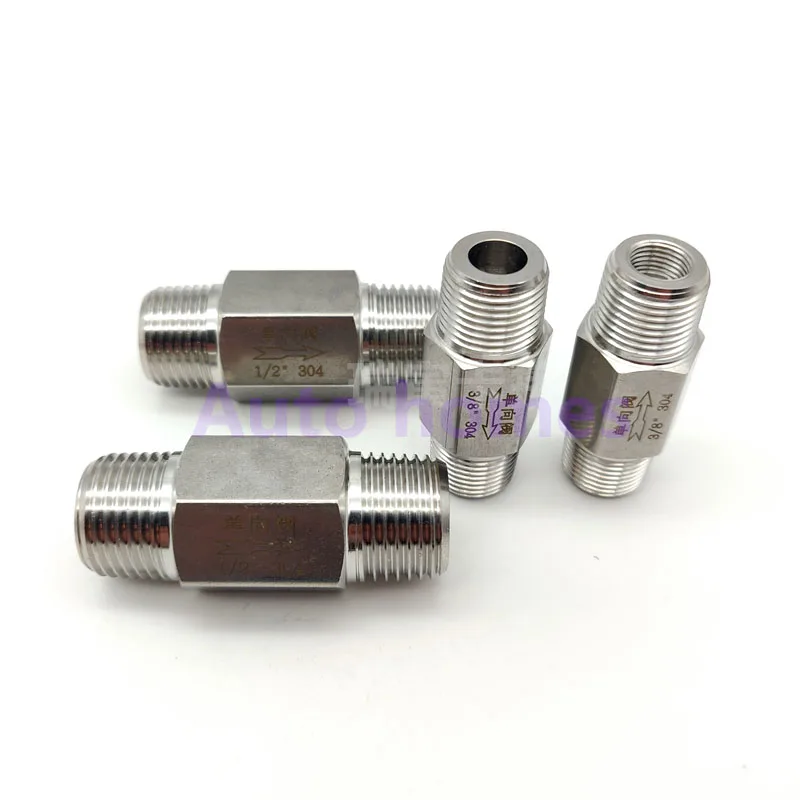 Male thread Check valve ZG 1/4" 1/2" inch stainless steel 304 acid ...