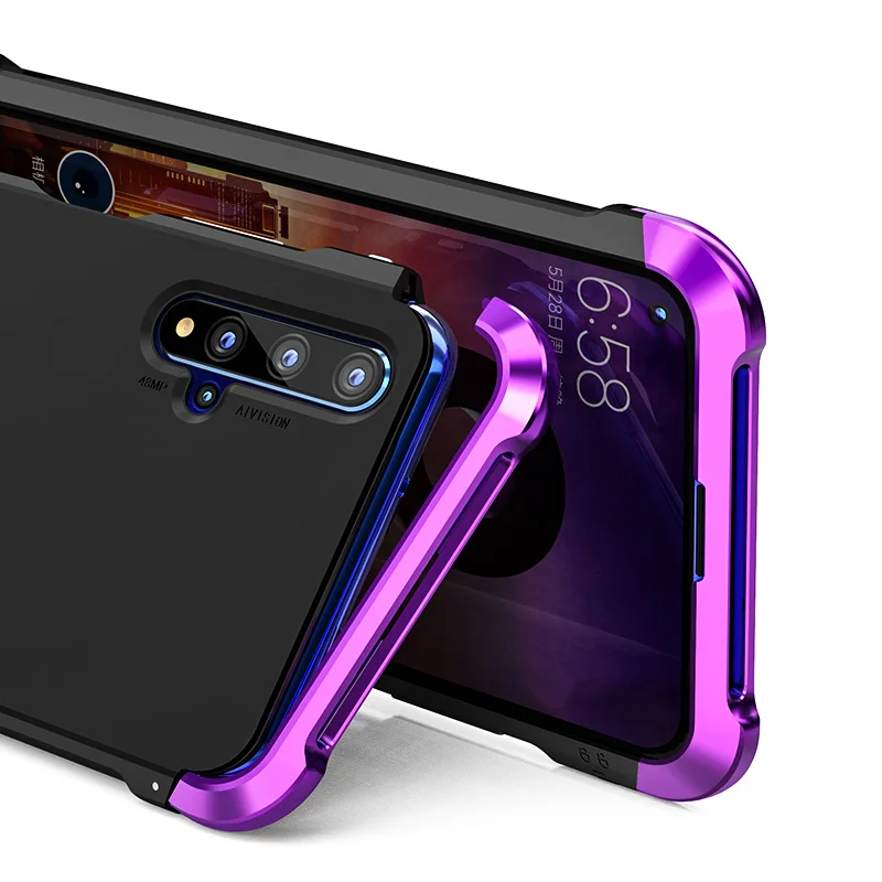 For Huawei P30 Pro P30 Case Hybrid Aluminum Metal Bumper Hard Plastic ...