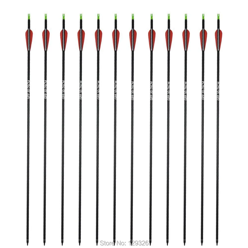 Replaceable 30" Mix Carbon arrow,completed arrow 500 spine,Hunting ...