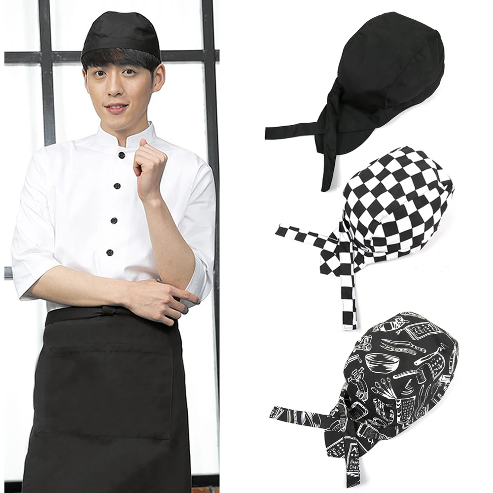 High Quality Party BBQ Wear Chef Hat Waiter Men Women Paty Home Kitchen ...