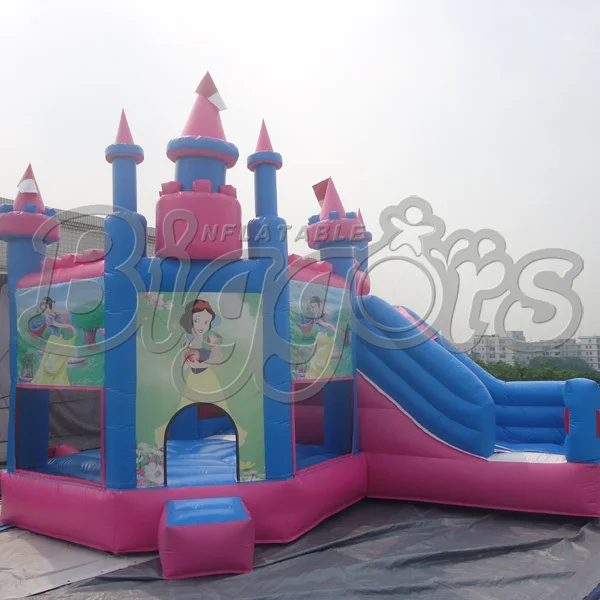 Princess PVC Commercial Inflatable Trampoline Bounce House Slide Free ...