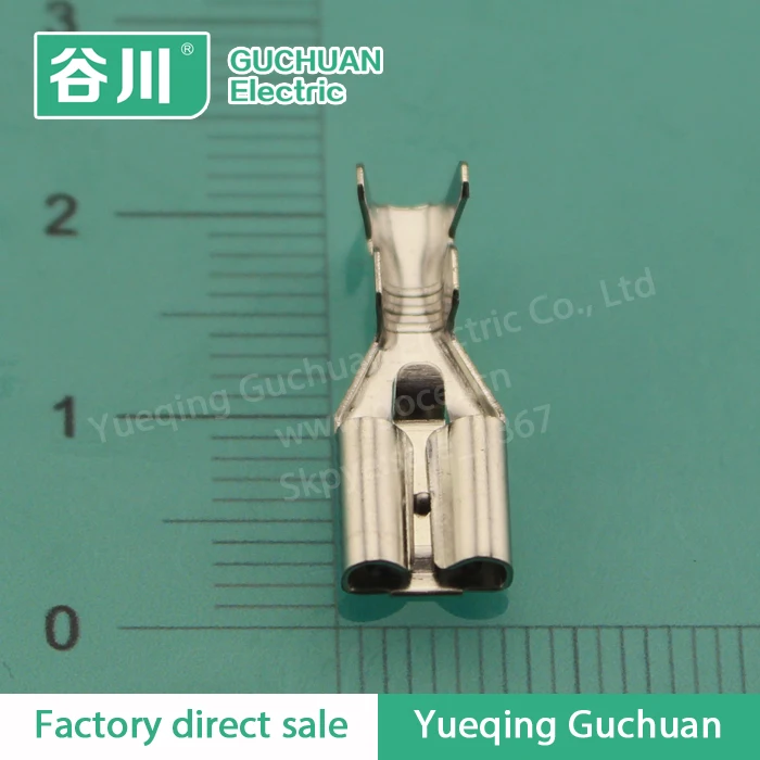 6.3mm Self locking female terminal,spring terminal connector,crimp ...