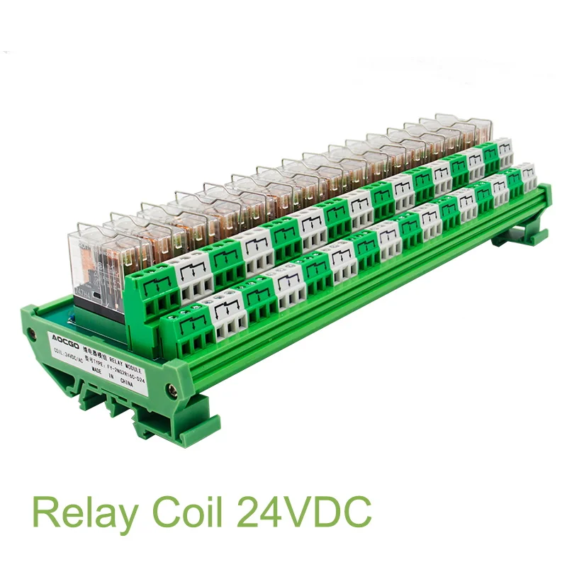 16 Channel Omron Dpdt G2r-2 Din Rail Mount Interface Relay Module ...