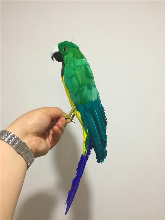 colourful feathers bird artificial parrot model foam&feathers large ...