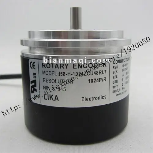 Hot I58-H-1024ZCU48RL7 LIKA 1024 line rotary encoder solid shaft 8mm