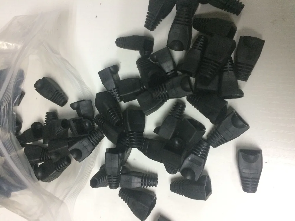 10 Pieces 100 Pcs Cat6 Cat5e Plug Ethernet Network Cable Strain Relief ...