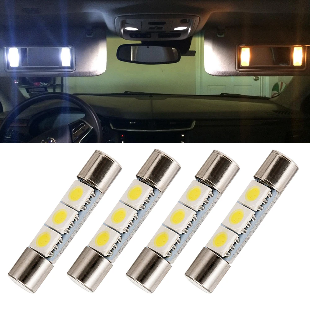 4x 29mm 6614F/6641/6614/F30-WHP/TS-14V1CP LED Interior Bulbs For Car ...