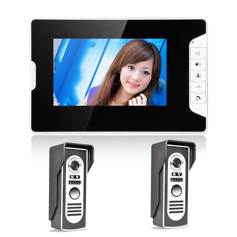 Home Wired Video Door Phone Audio Visual Intercom Access System House ...