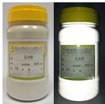 White Reflective powder High refraction glass microsphere reflective ...