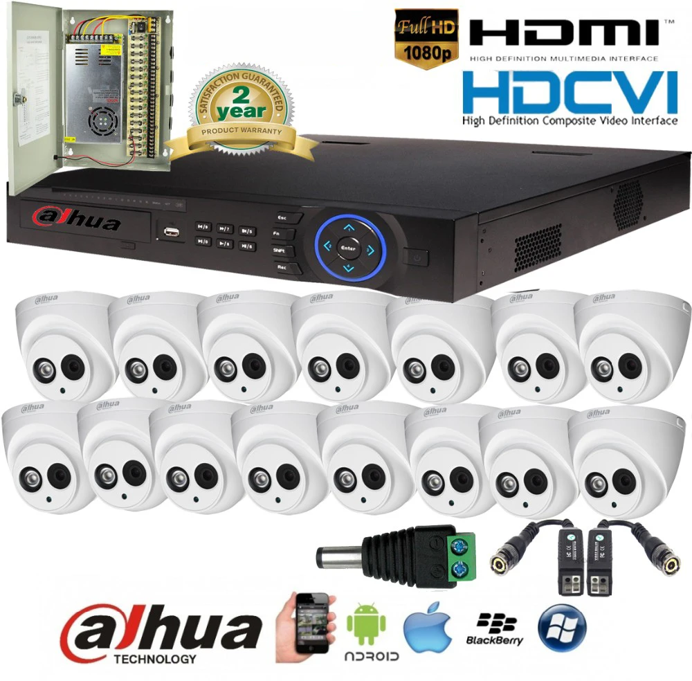 Dahua 16Ch HD Surveillance CCTV 1080P HD CVI CVR HCVR5216A S3 System ...