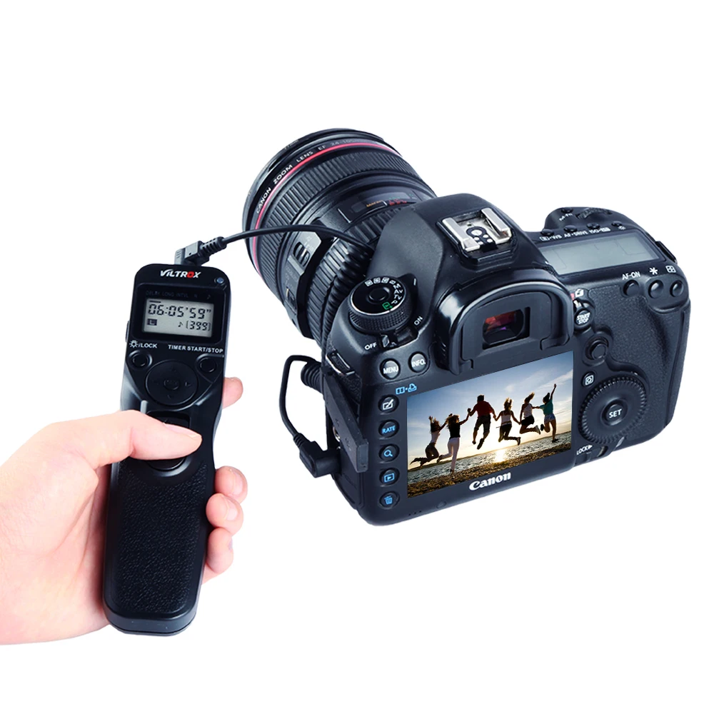 Viltrox Camera Lcd Timer Remote Control Shutter Release For Canon 1200d 760d 750d 700d 650d 600d ...