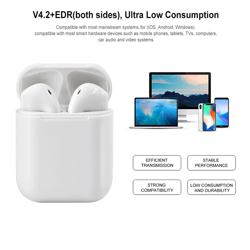 i9s TWS Bluetooth Earphones With Mic Wireless Bluetooth Headsets ...