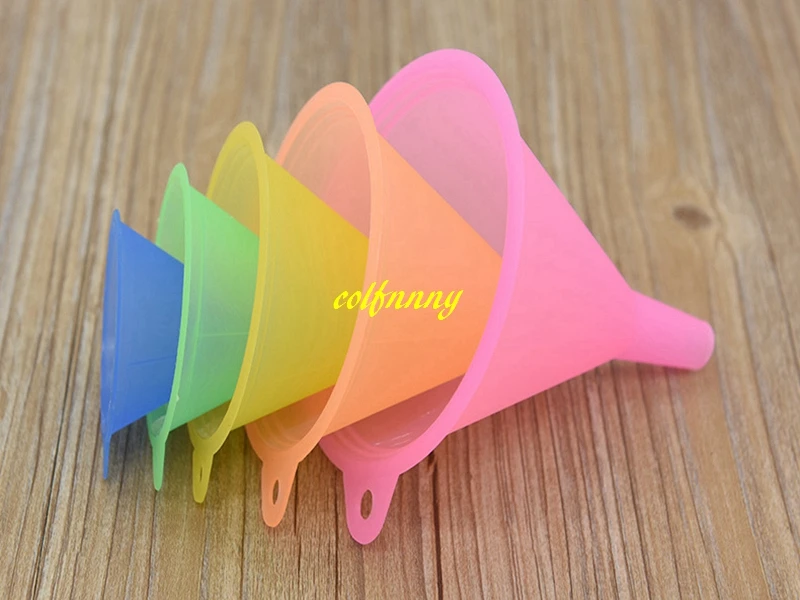 50sets/lot Fast shipping 5pcs/set Mini Funnel Plastic Small Funnels ...