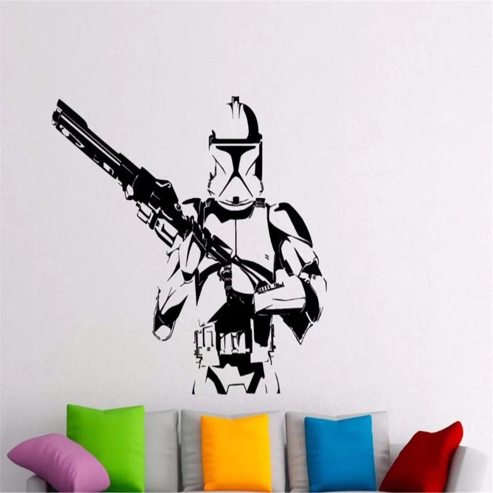 Storm Trooper Wall Decal Star Wars Vinyl Stickers Home Interior Art ...
