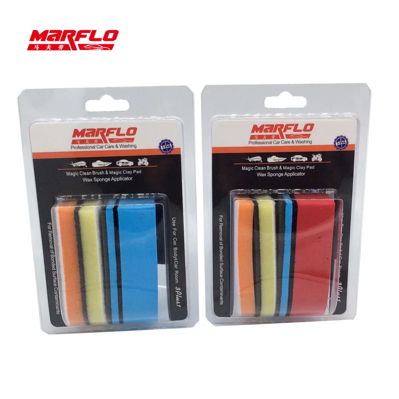 Marflo Nano Clean Detailing Brush Car Wash Mud Magic Clay Pad Wax ...