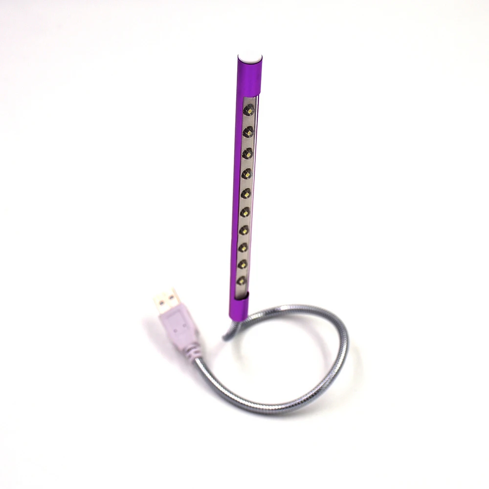 USB-10-LED-Desk-Light-Flexible-Table-Lamp-For-PC-Notebook-Laptop-Tablet ...