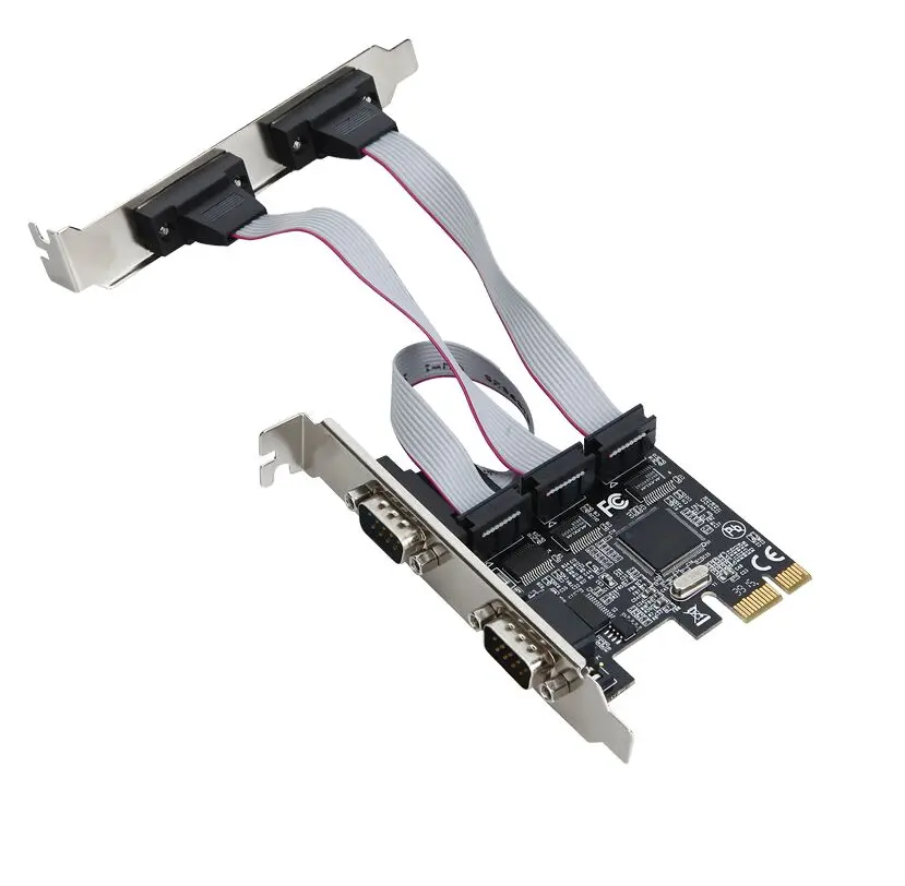 High quality MOSCHIP PCI express 4 ports Serial PCI-e 1x card Multi ...