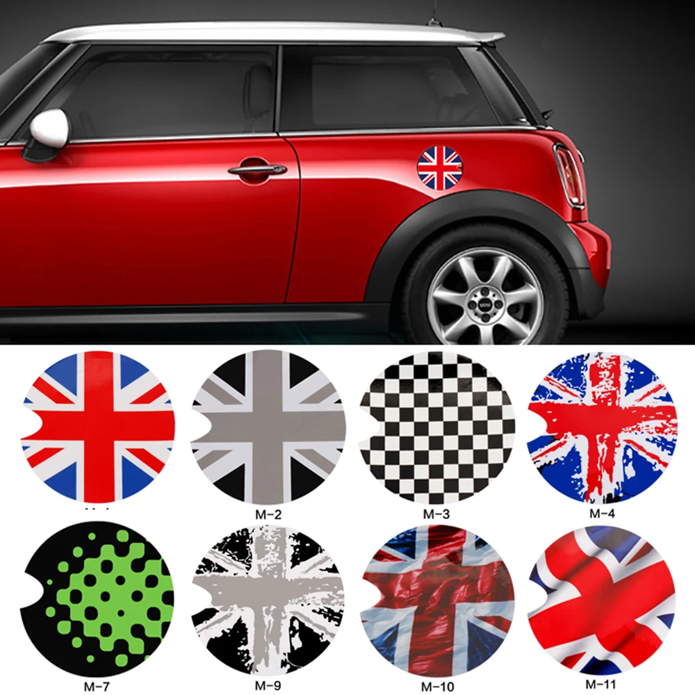 Gas Fuel Tank Cap Vinyl Cover Sticker Decals Decoration For Mini Cooper ...