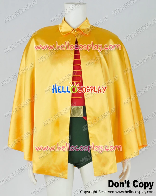 Batman 1966 Cosplay Robin Yellow Cape Uniform Costume H008|costume ...
