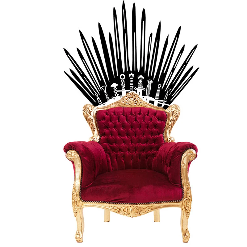 Game of Thrones 3D wallpaper iron throne stickers carved creative wall ...