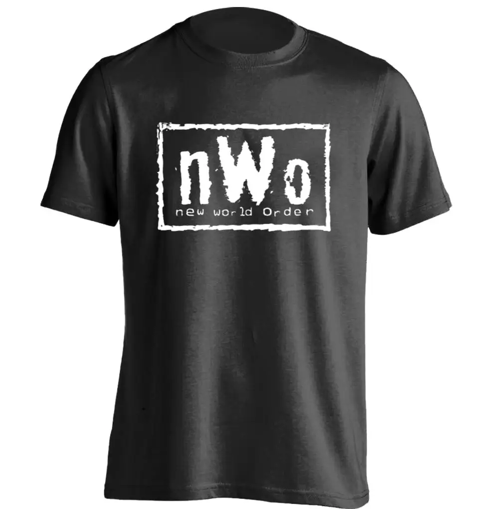 nWo Red Logo New World Order Mens & Womens Retro T Shirt Custom T Shirt ...